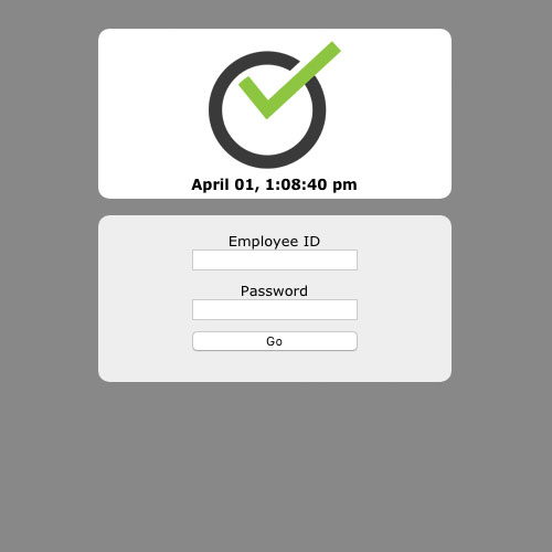 Screenshots - Logging In - Web Based Online Time Card and Time Clock ...